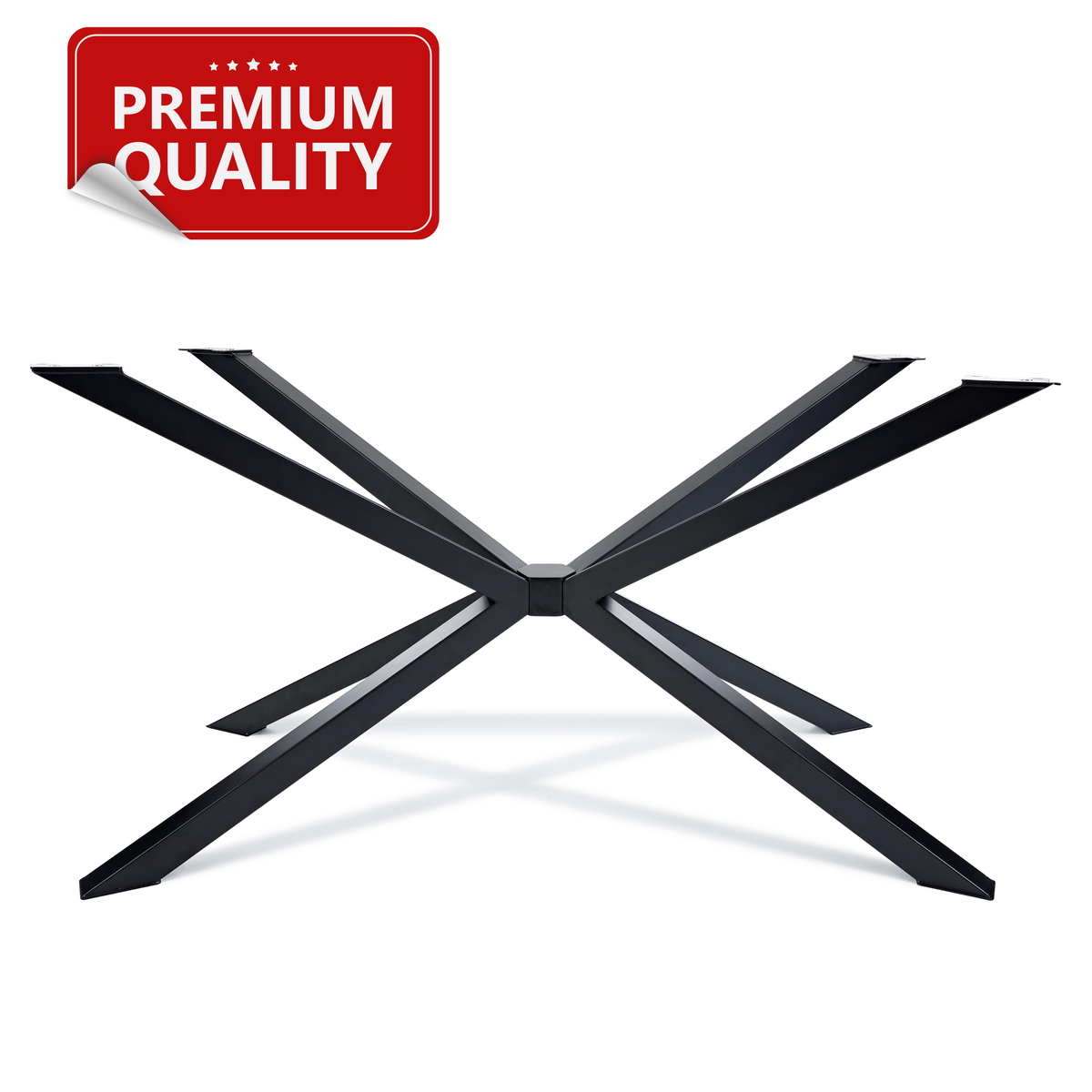 Industrial Strength Black Spider Table Base – Heavy-Duty Metal Leg ...